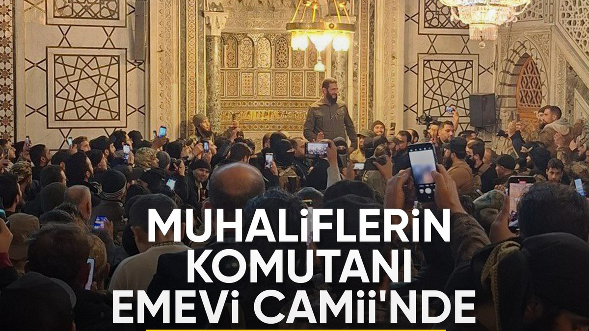 HTŞ lideri Muhammed el Colani, Emevi Camii'ni ziyaret etti - Genç ...